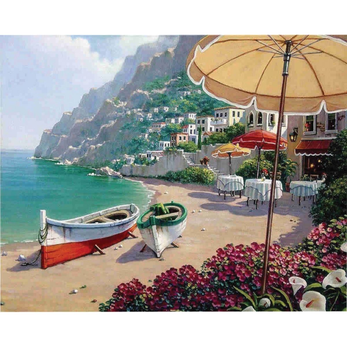 Bojenje po brojevima - Obala mora akril 40X50 | Knjižara Prima