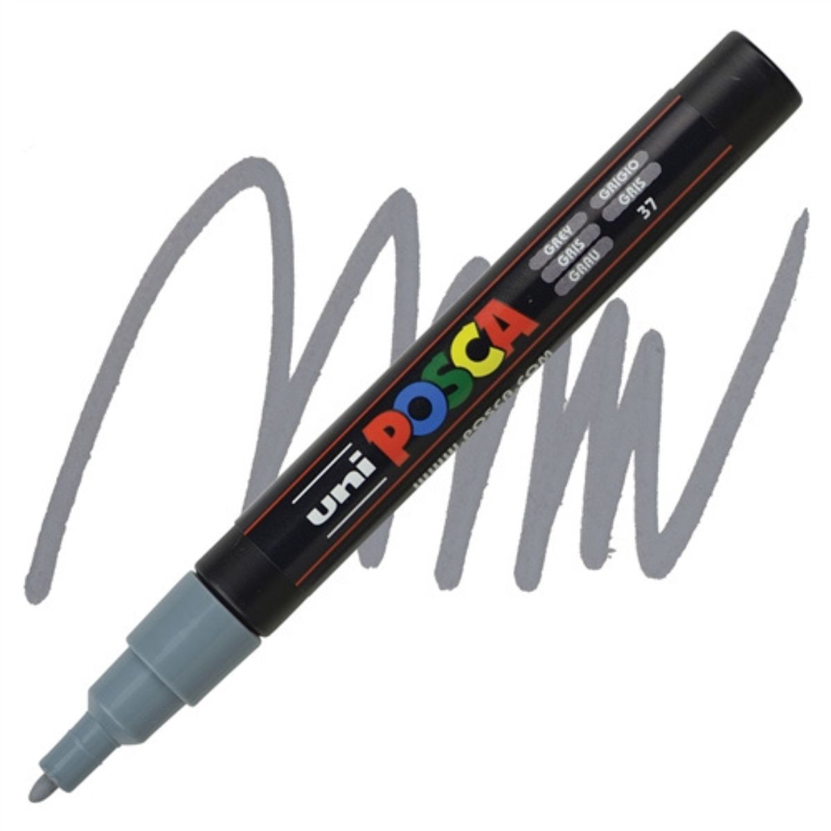 POSCA marker UNI PC-3m sivi 37 | Knjižara Prima