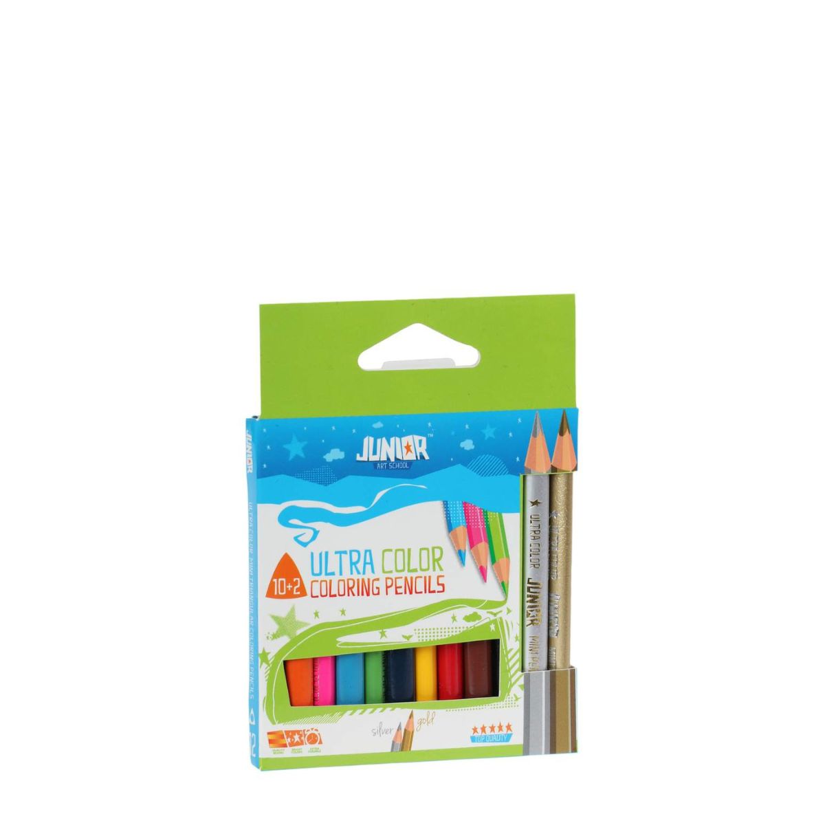 Drvene bojice 10+2 JUNIOR Mini Ultra color | Knjižara Prima