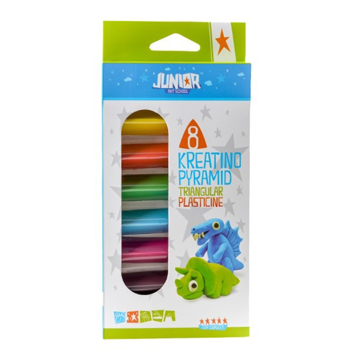 Plastelin JUNIOR 8 boja | Knjižara Prima