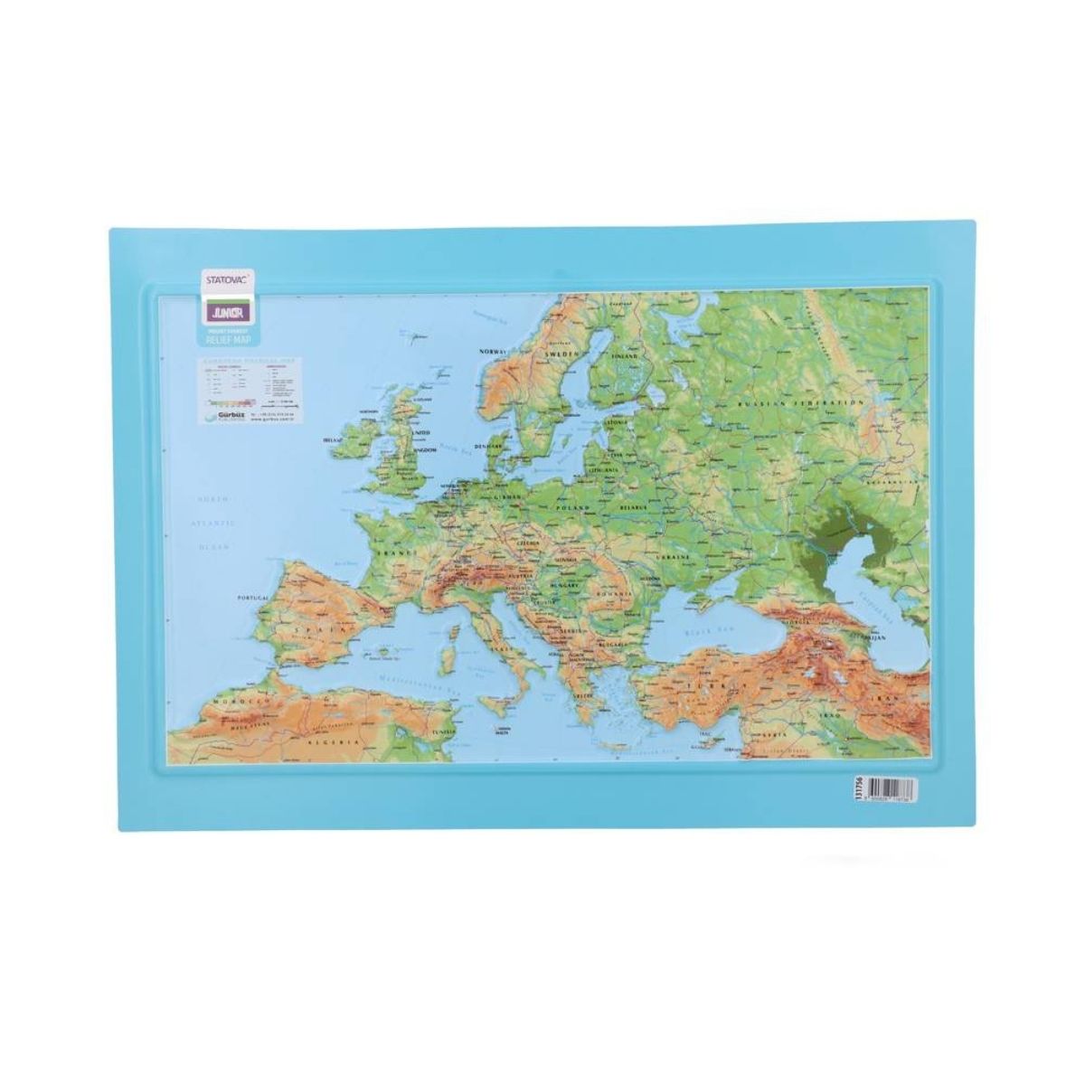Reljefna mapa A3 JUNIOR Evropa | Knjižara Prima