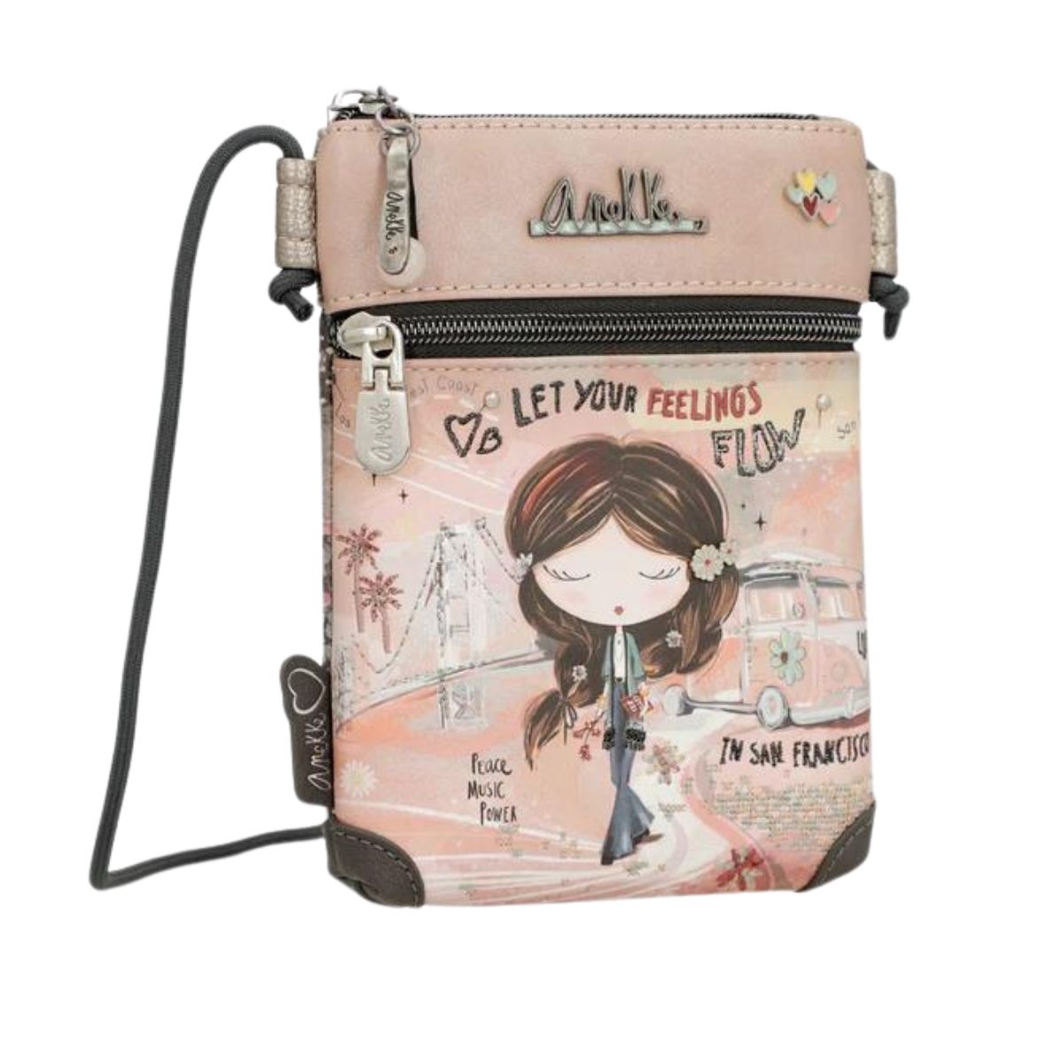Torba ANEKKE Peace & Love mini crossbody bag | Knjižara Prima